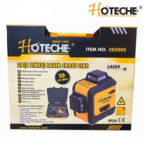 LASER NIVEL HERRAMIENTA VERTICAL LINEAS HORIZON 2D 8 LINEA HOTECHE ...